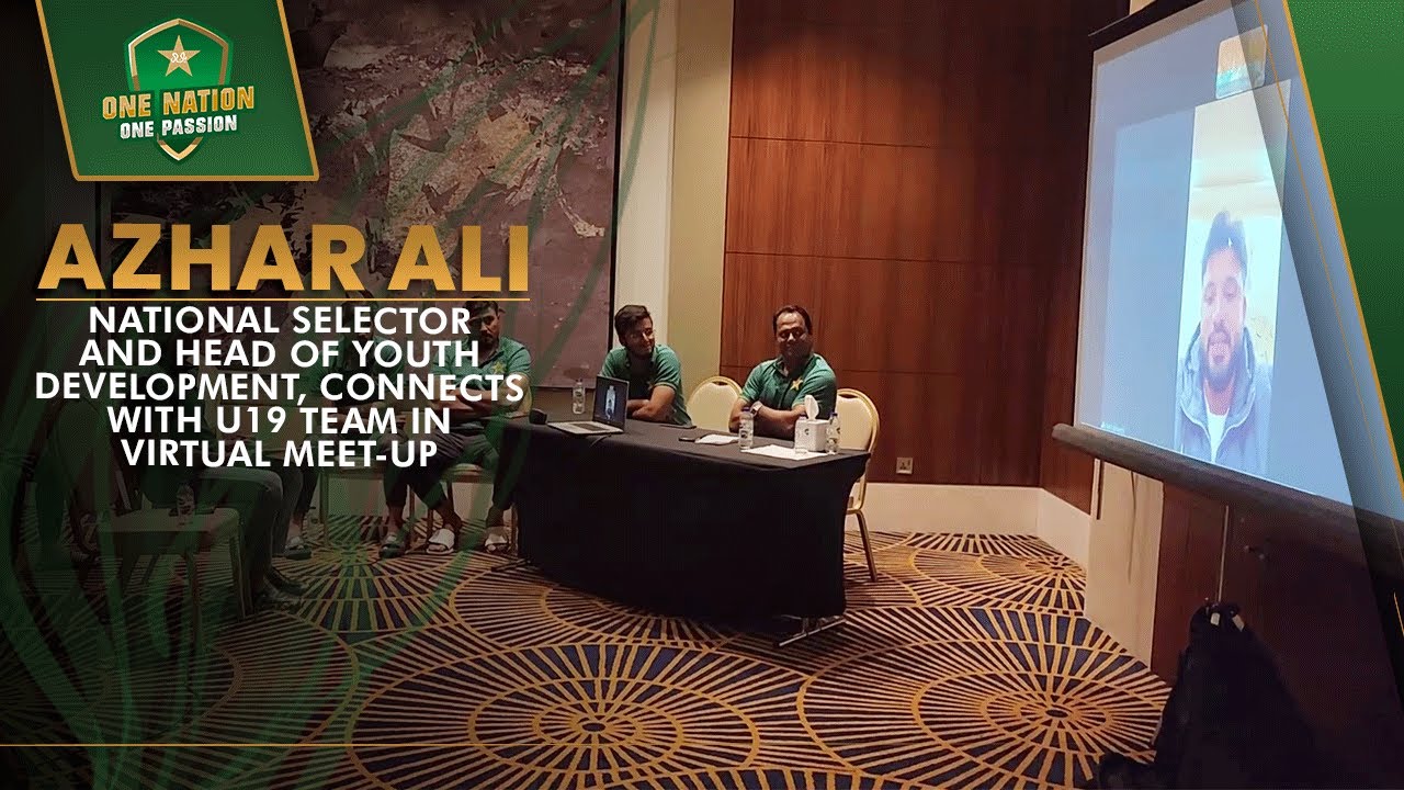 Azhar Ali, national selector & head of youth development, connects with ...