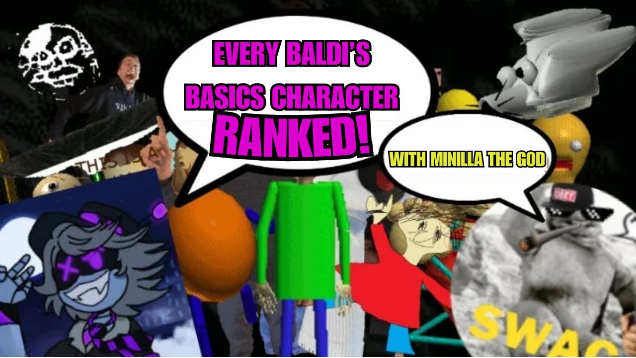 Baldi's Basics Character Tier List - YouTube