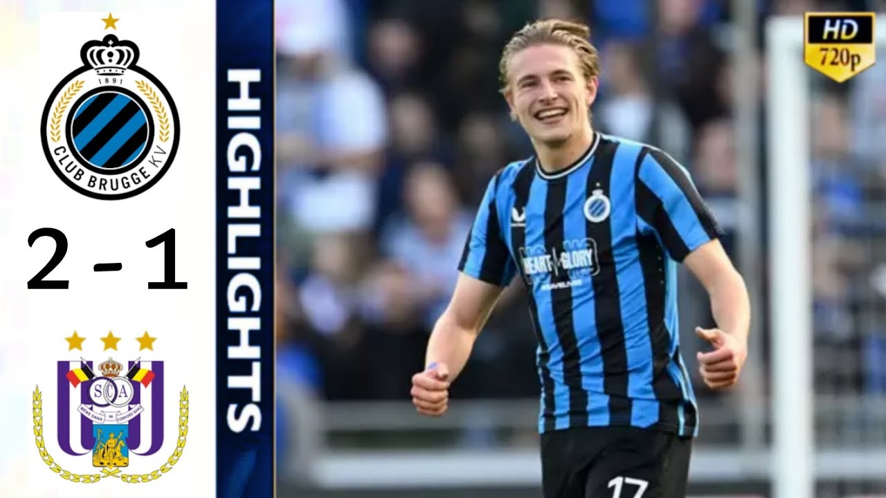 Club Brugge vs RSC Anderlecht 2-1 Highlights | FC Bruges - Anderlecht ...