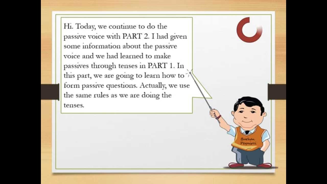 The Passive Voice Part 2 Questions - Easy learning - YouTube