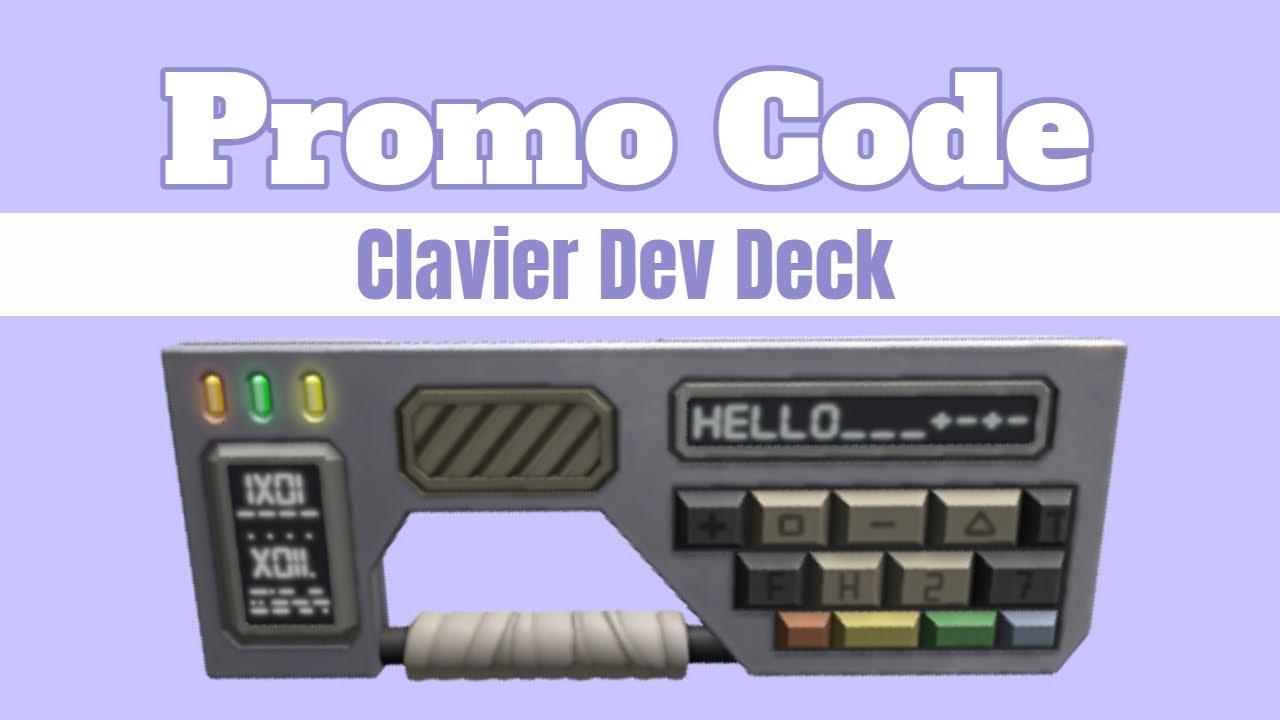 Comment obtenir le CLAVIER DEV DECK (Roblox Promo Code) - YouTube