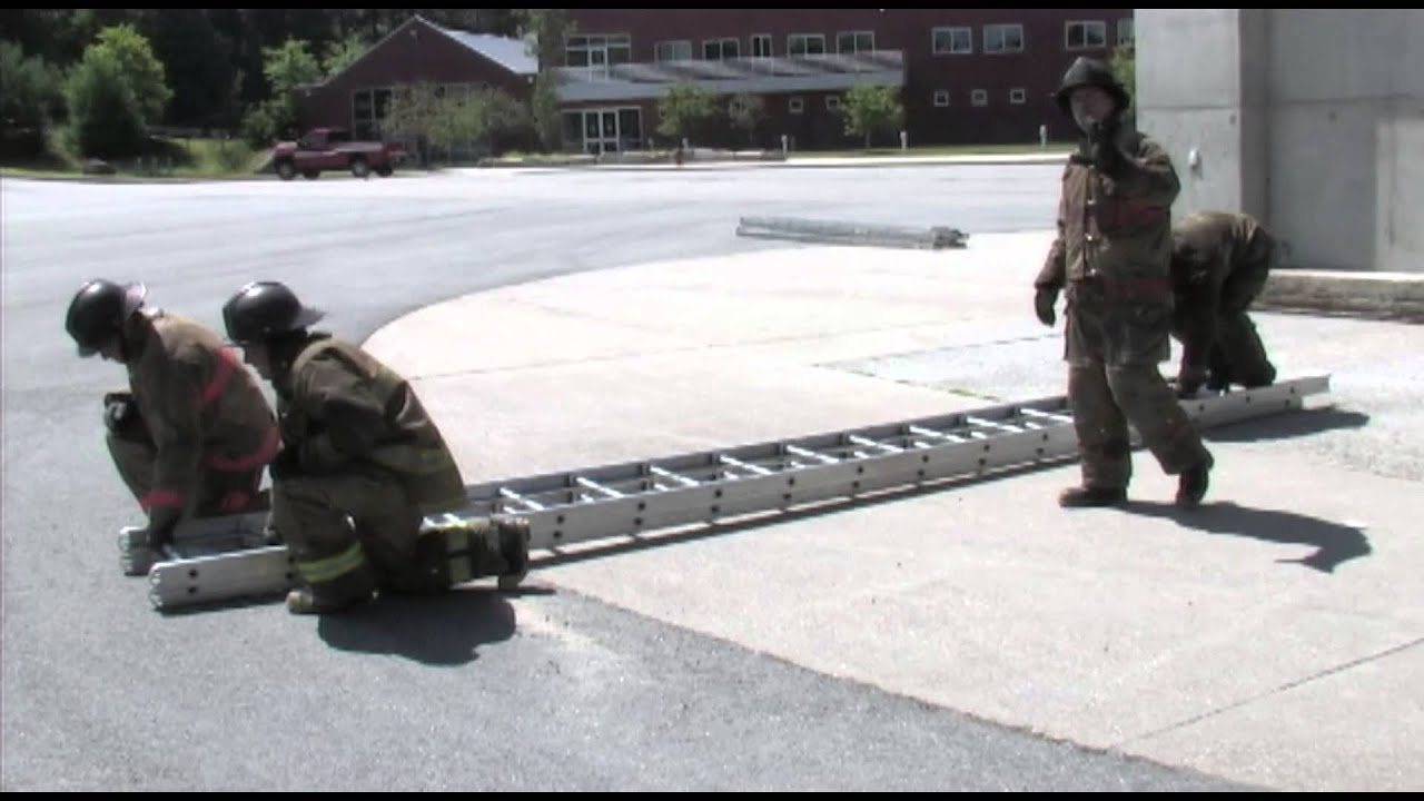 35-foot Ladder 3-Person Lowering Flat Shoulder Carry - YouTube