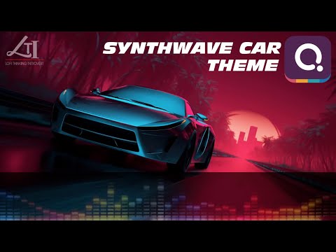 SYNTHWAVE CAR ♫ ♪♩🔹QUIZIZZ🔹♩ ♪ ♬ ✧ 2HR LOOP✧ #quiz #studymusic  #letsvibe #lofithinkingintrovert