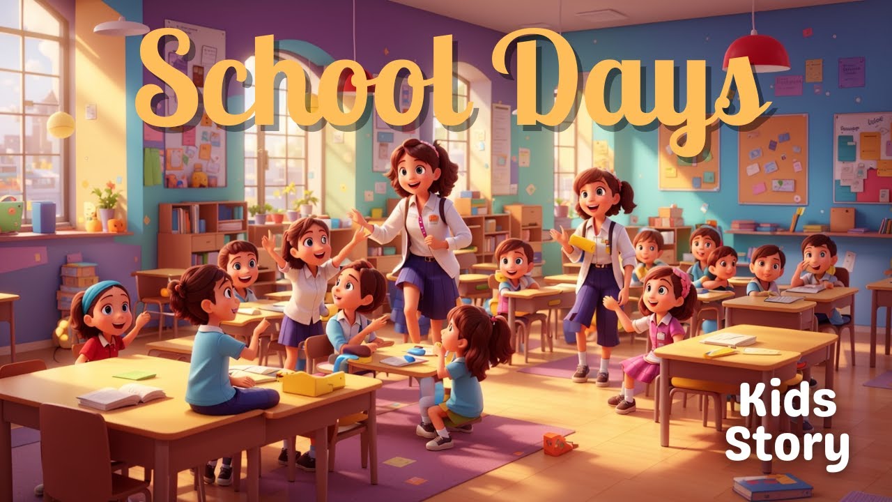 School days | school days anime | kids videos | cartoon | kids cartoons ...