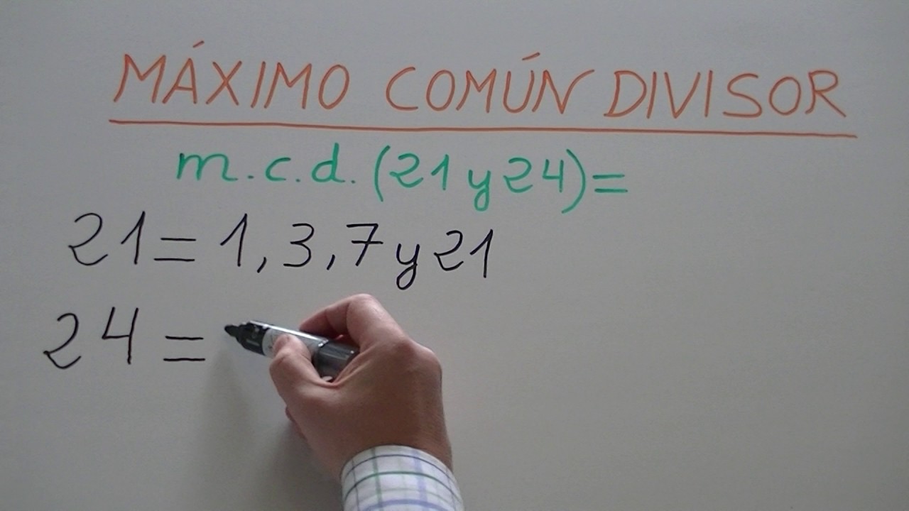 Calcular El Máximo Común Divisor Sin Hacer La Descomposición Factorial