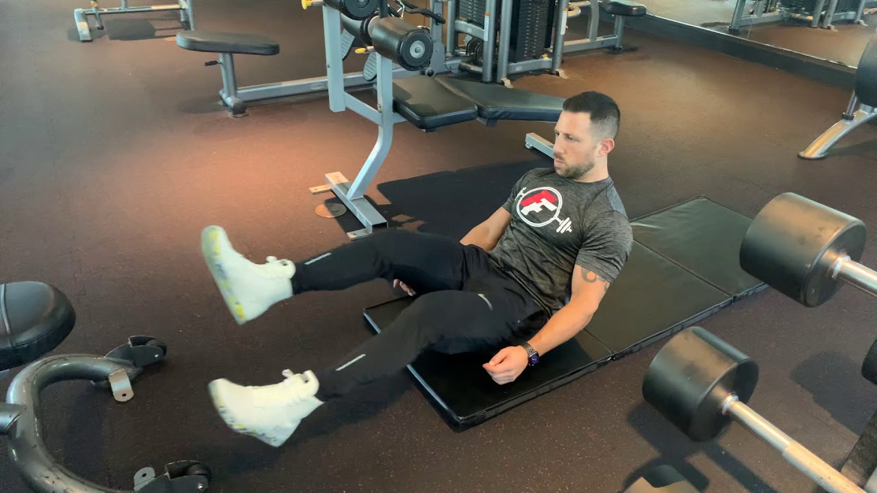 Seated Scissor V-Ups - YouTube