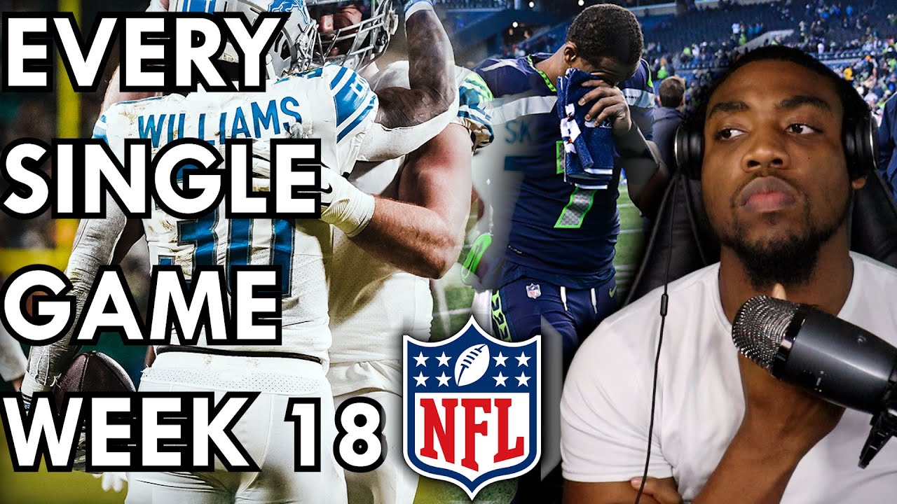 NFL Week 18 REACTIONS |Pats Bills, Seahawks Rams, Raiders Chiefs *Full ...