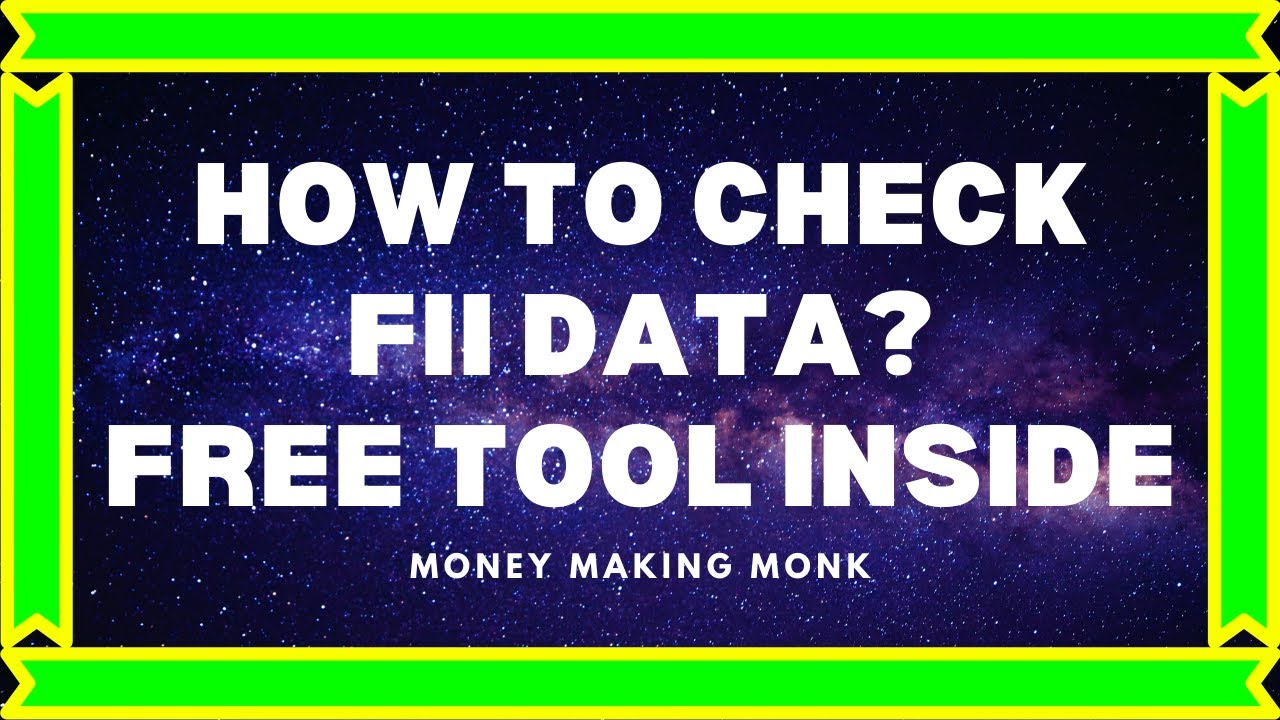 How to Check FII Data? Free Tool for FII Data Analysis - YouTube
