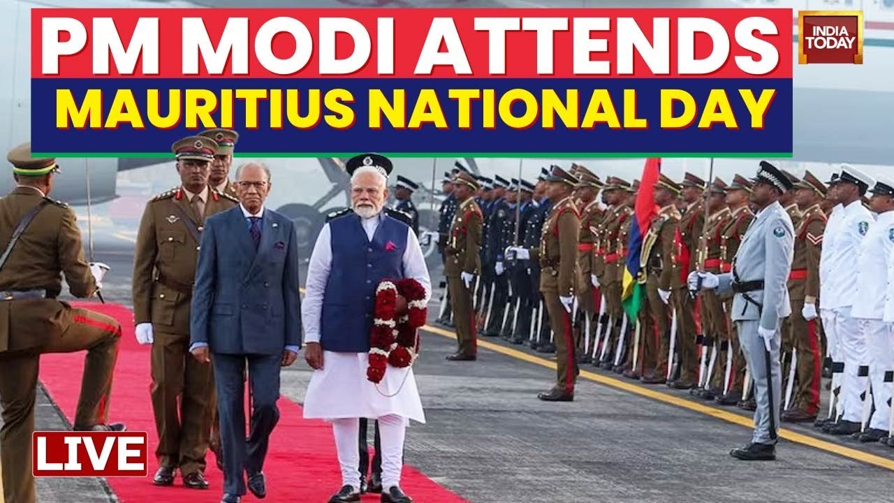 PM Modi In Mauritius LIVE | PM To Attend Mauritius National Day| PM ...