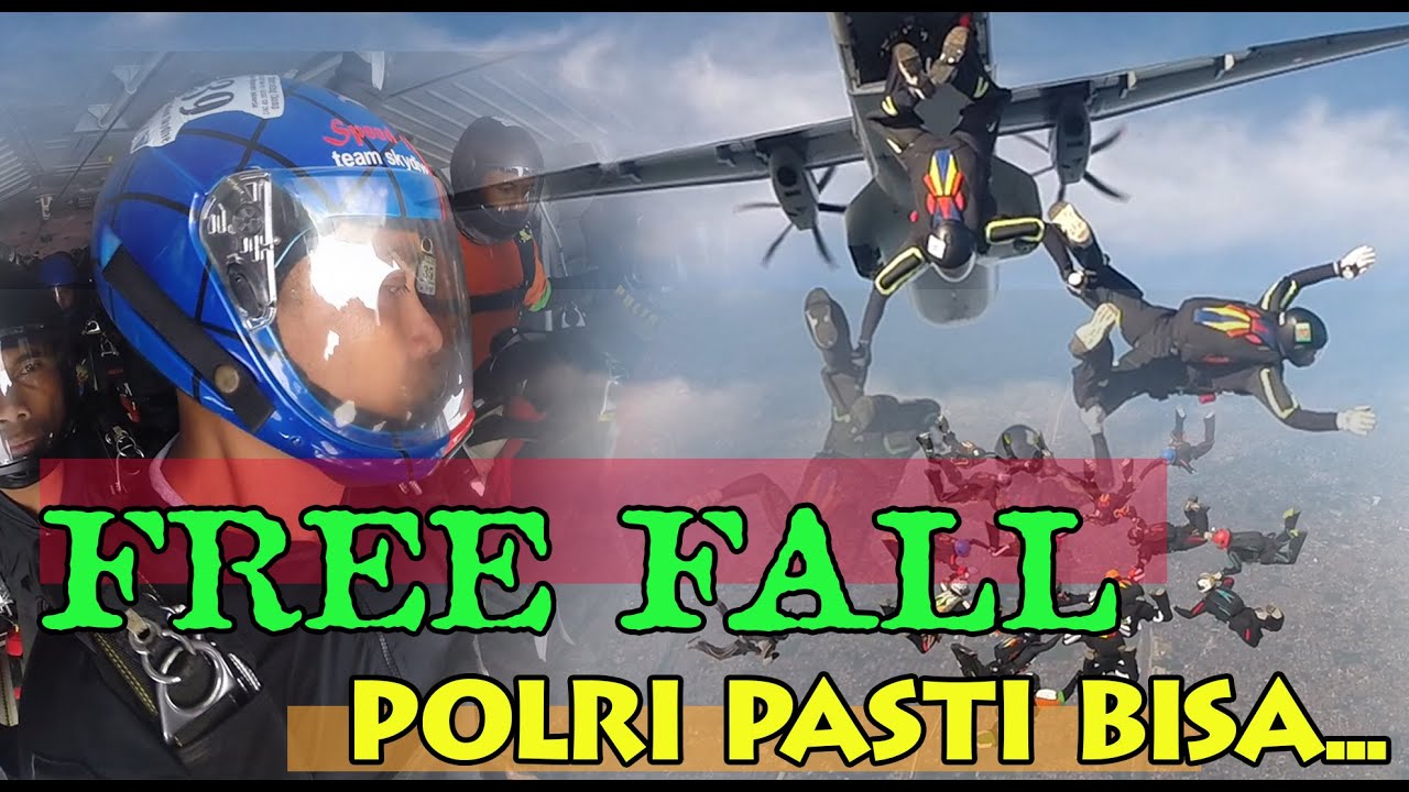 TERJUN FREE FALL WUJUD SOLIDARITAS TNI DAN POLRI - YouTube