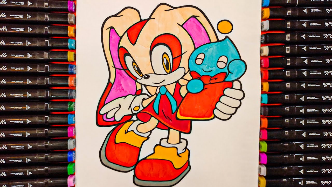 How to color up Cream The Rabbit!!! (Lamanza Edition) - YouTube