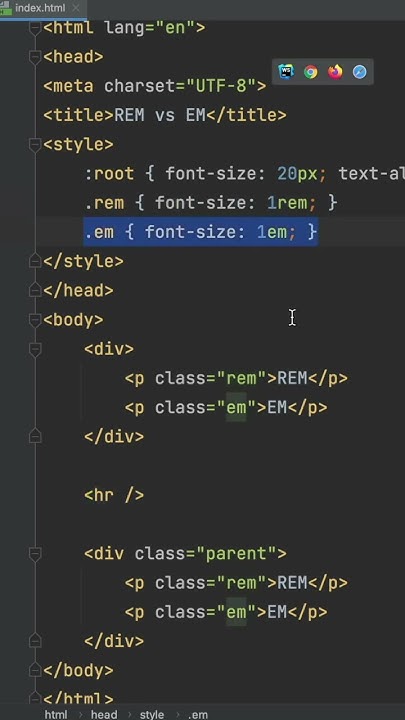 REM vs EM in CSS - YouTube