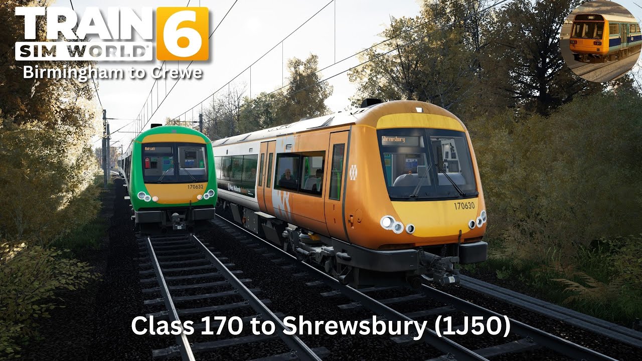 WMR Class 170/6 to Shrewsbury (1J50) | Train Sim World 6 - YouTube