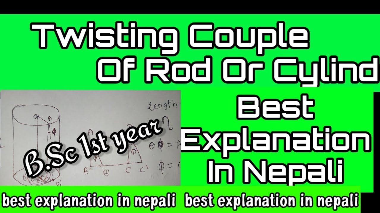 Elasticity 01 || Twisting Couple Of Rod Or Cylinder|| B.Sc 1st year ...