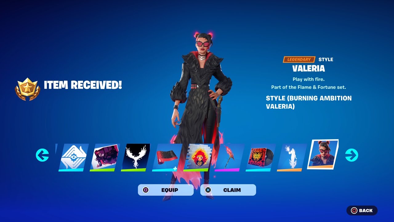 How To Get Burning Ambition Valeria Skin In Fortnite Youtube