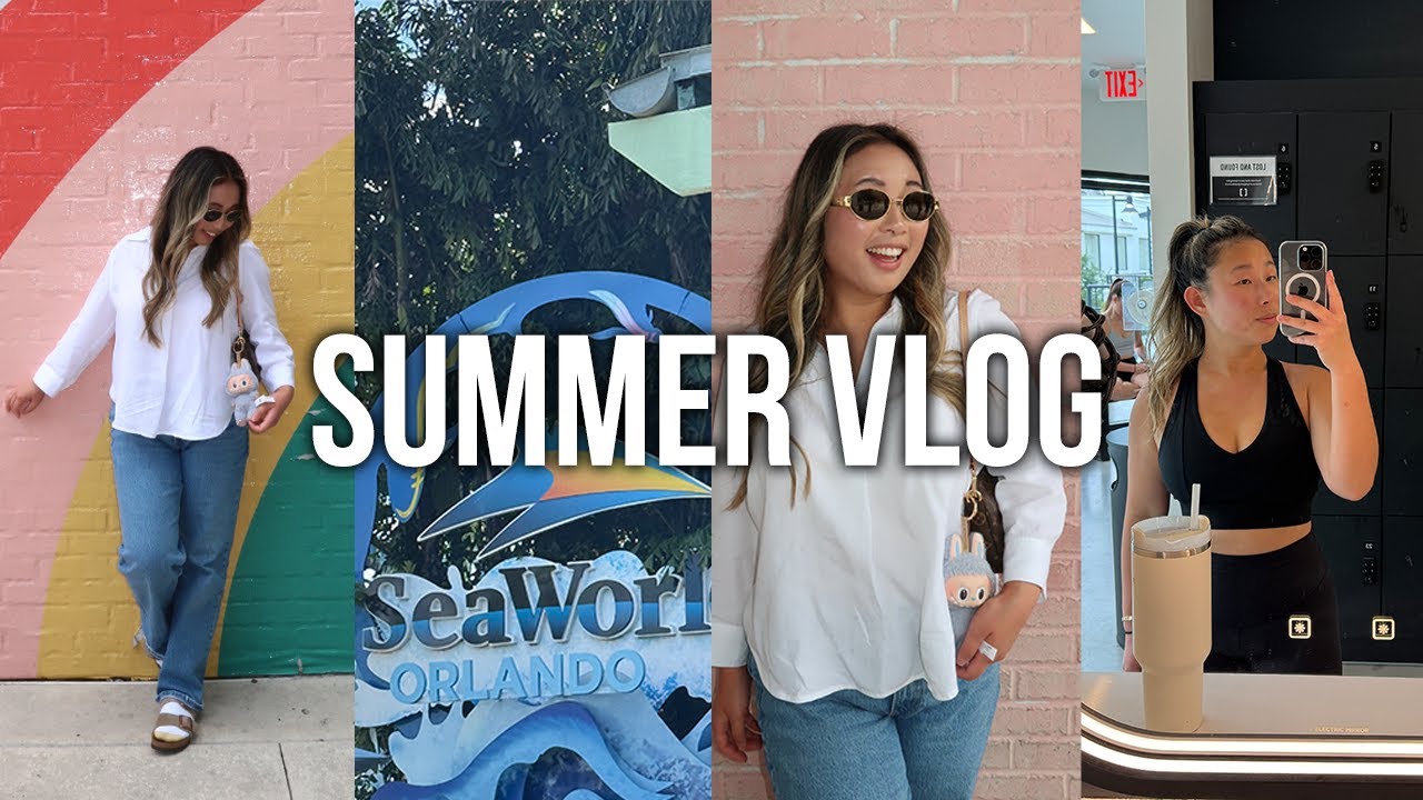 SUMMER VLOG! ☀️ tampa day with my labubu, seaworld orlando + packing ...