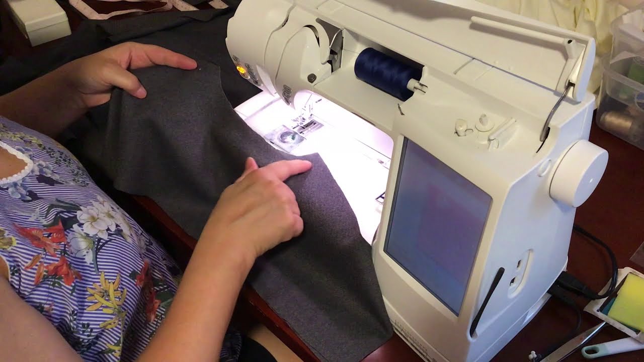 How to Stay Stitch a Jacket Neck Edge - YouTube