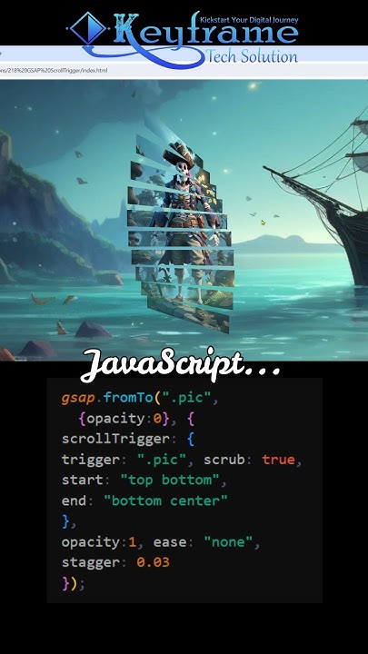Build Gsap Scrolltrigger Animation Html Css And Javascript Programming Coding Css