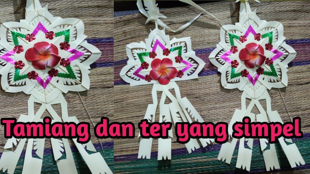 Membuat tamiang dan ter sederhana dan cantik - YouTube