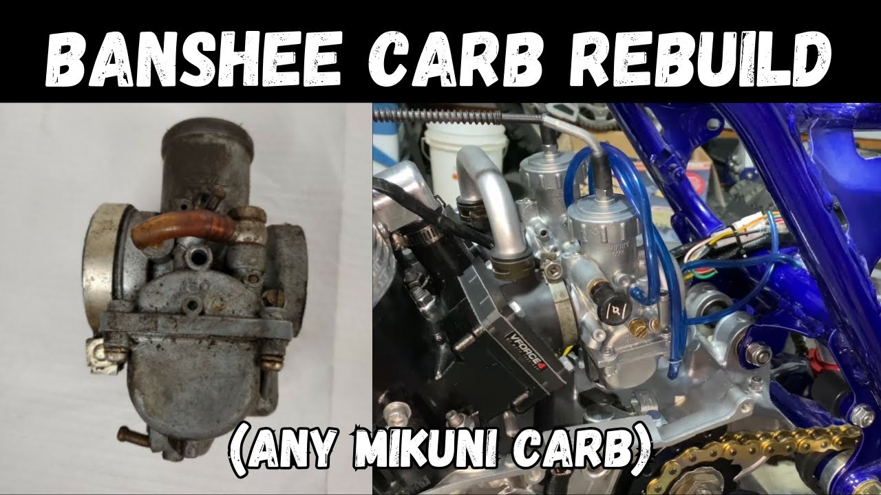 Banshee carb rebuild - YouTube