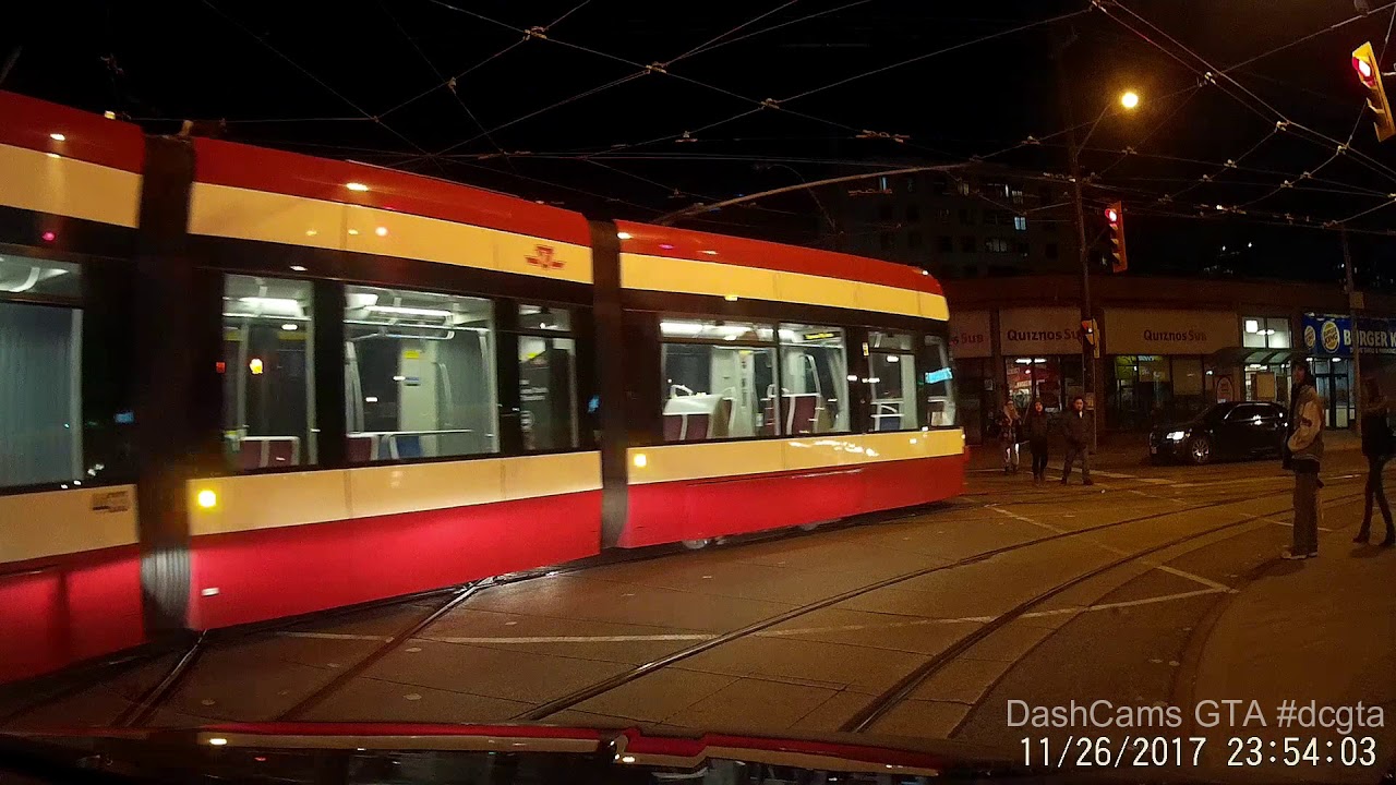TTC Streetcar Runs Red #dcgta - YouTube