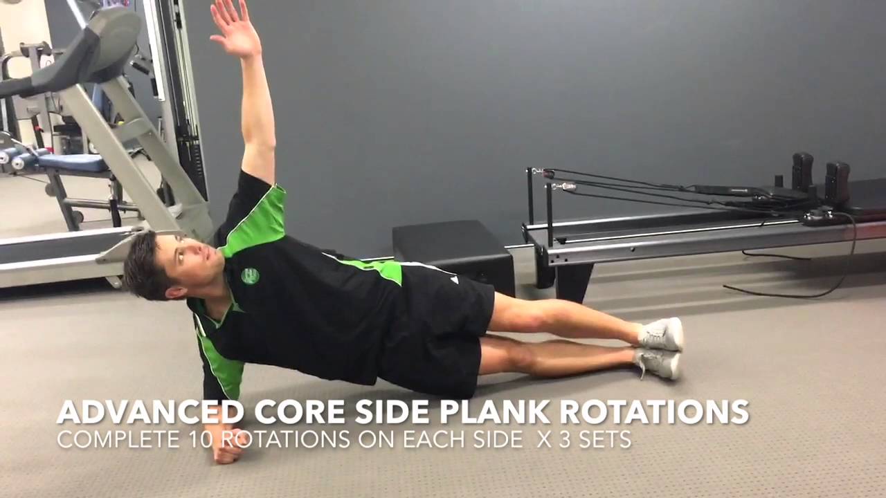 Advanced Core Plank & Side Plank - YouTube