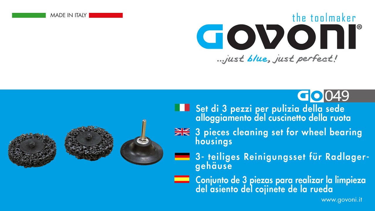 GO049 - Cleaning set for wheel bearing housings - YouTube