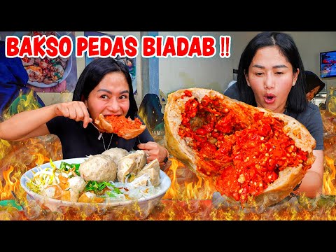 NANTANG LAMBUNG!!! TARUHAN 1 JUTA DEMI BAKSO PEDAS LEVEL BIADAB!!