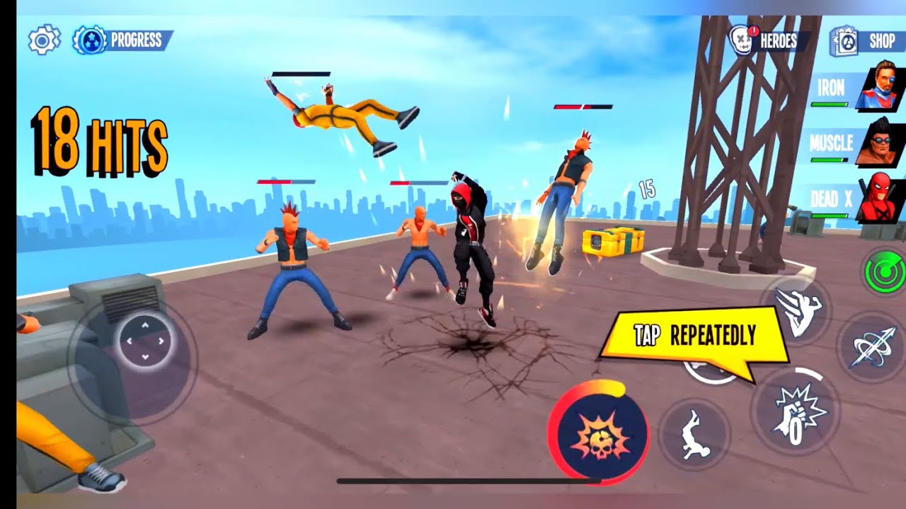 super fighter 3 new hero unlock new skill - spiderman hulk iron man ...