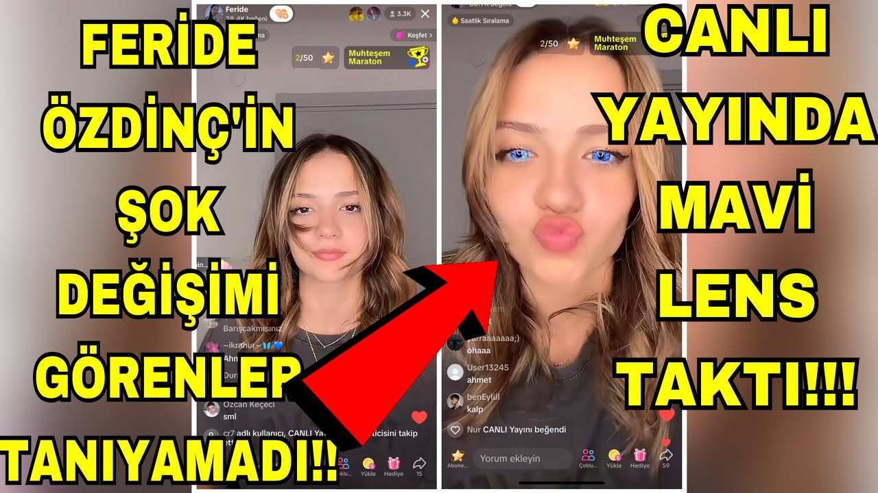 Feride Özdinç'in Şok Değişimi - Görenler Tanıyamadı Yeni Tiktok Canlı ...