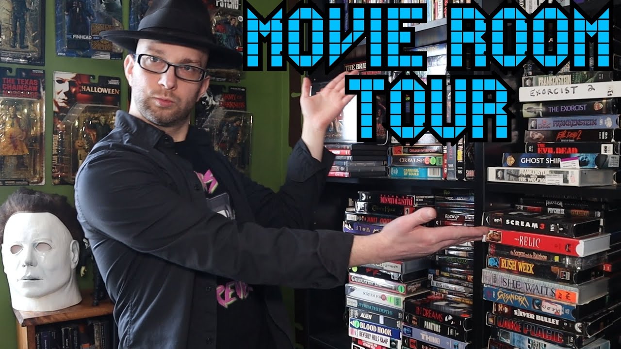 Movie Nerd Room Tour, VHS, Toys and More! - YouTube