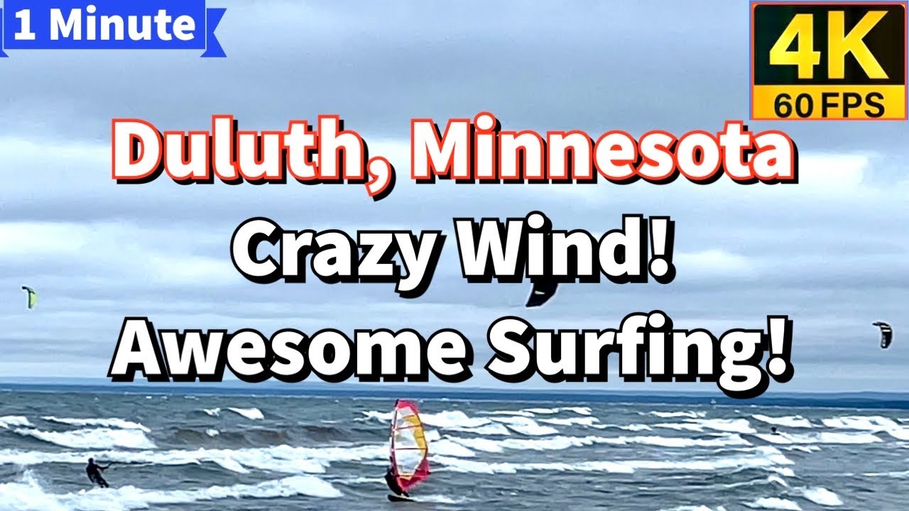 Big Wind & Waves Surfing | Duluth, MN Tour 4K 🏄‍♂️🏄‍♀️ - YouTube