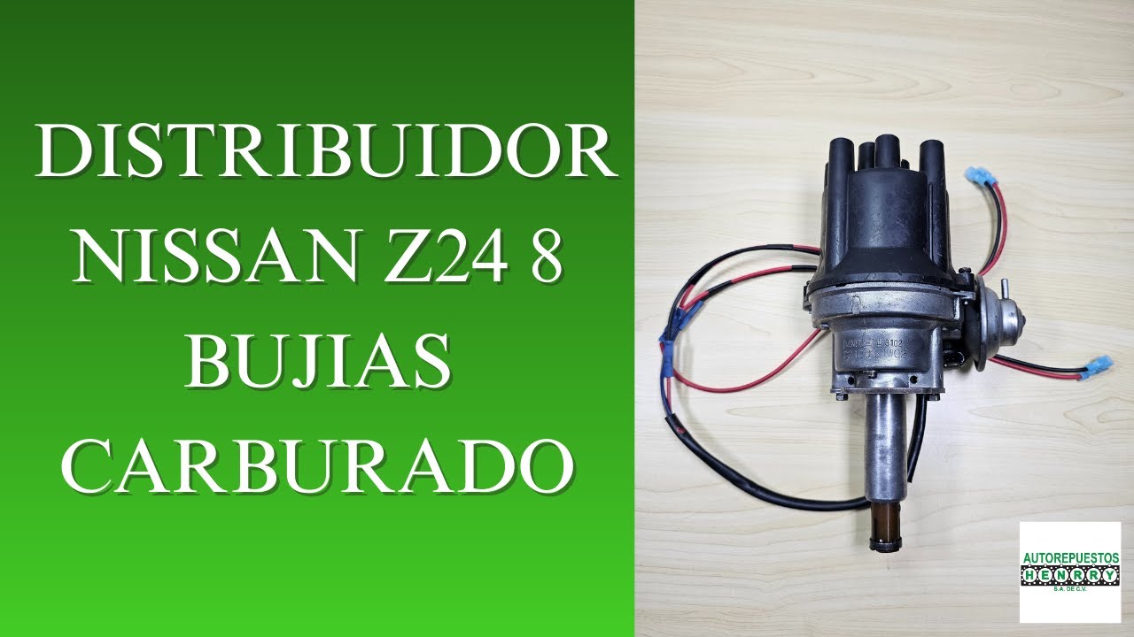 [014] Prueba al distribuidor Nissan Z24 8 bujias carburado - YouTube
