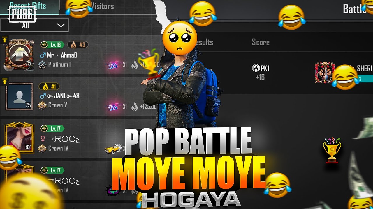 PUBG MOBILE | GAME PLAY | POP BATTLE | MOYE MOYE - YouTube