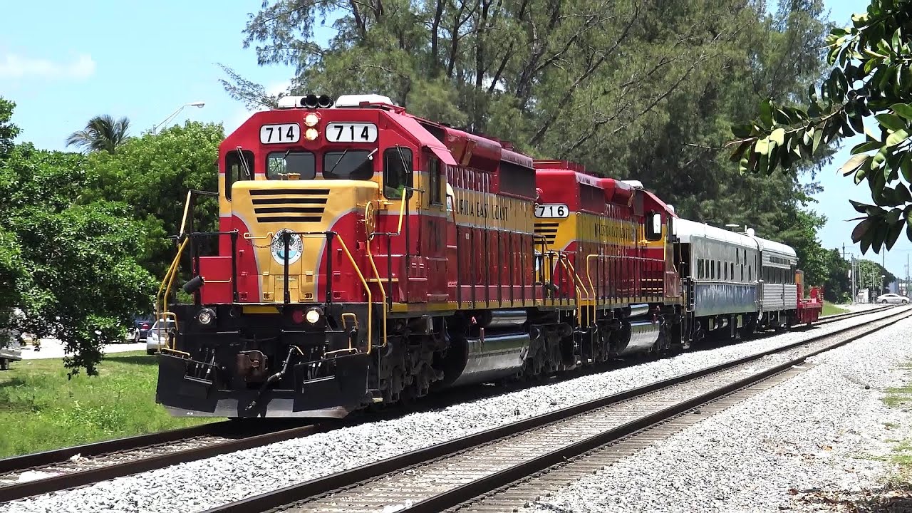 FEC Port Miami Trains - July 9, 2016 - YouTube