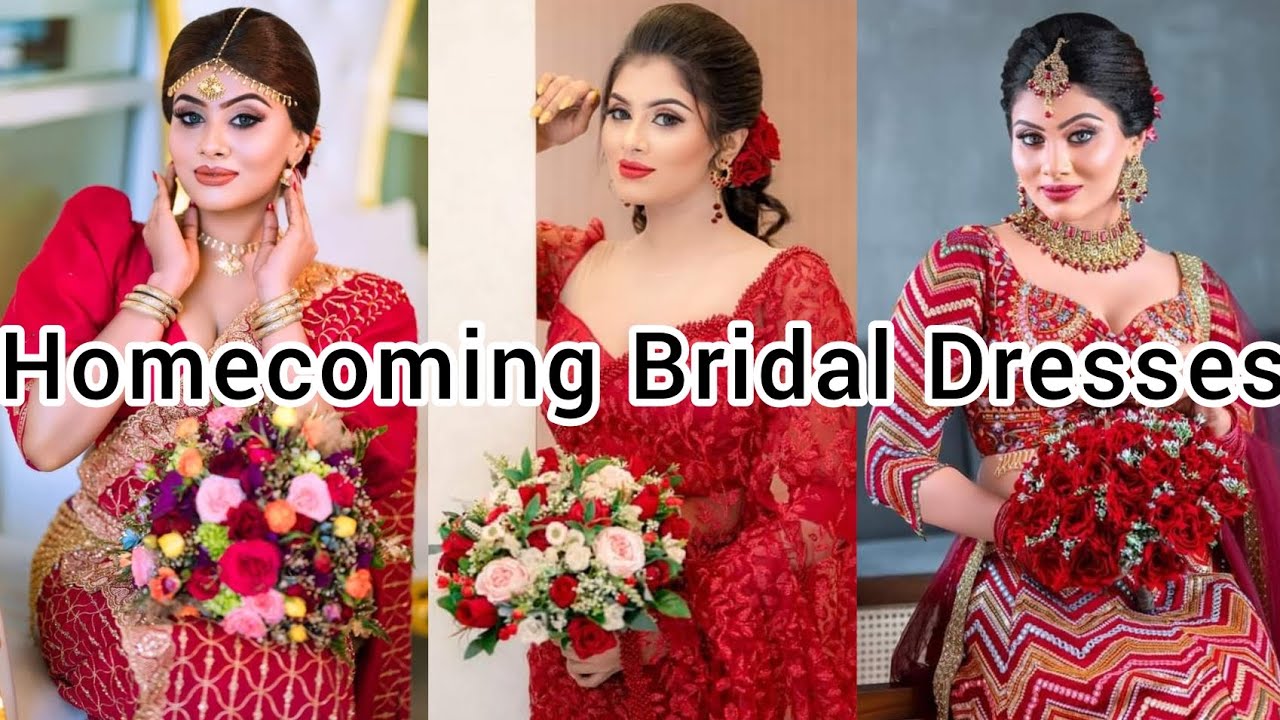 Sri Lankan Homecoming Bridal Dresses || Homecoming Bridal Dress ...