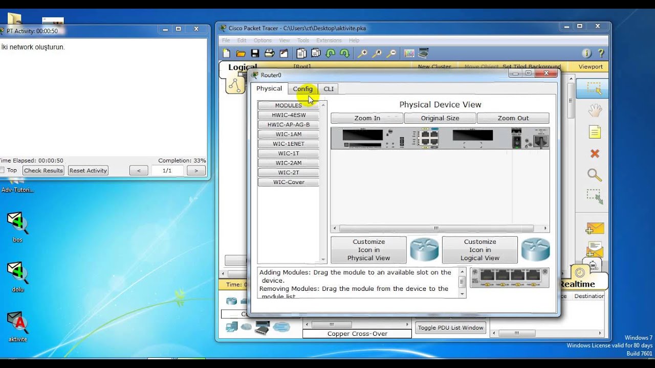 22 Packet Tracer Aktivity Wizard - YouTube