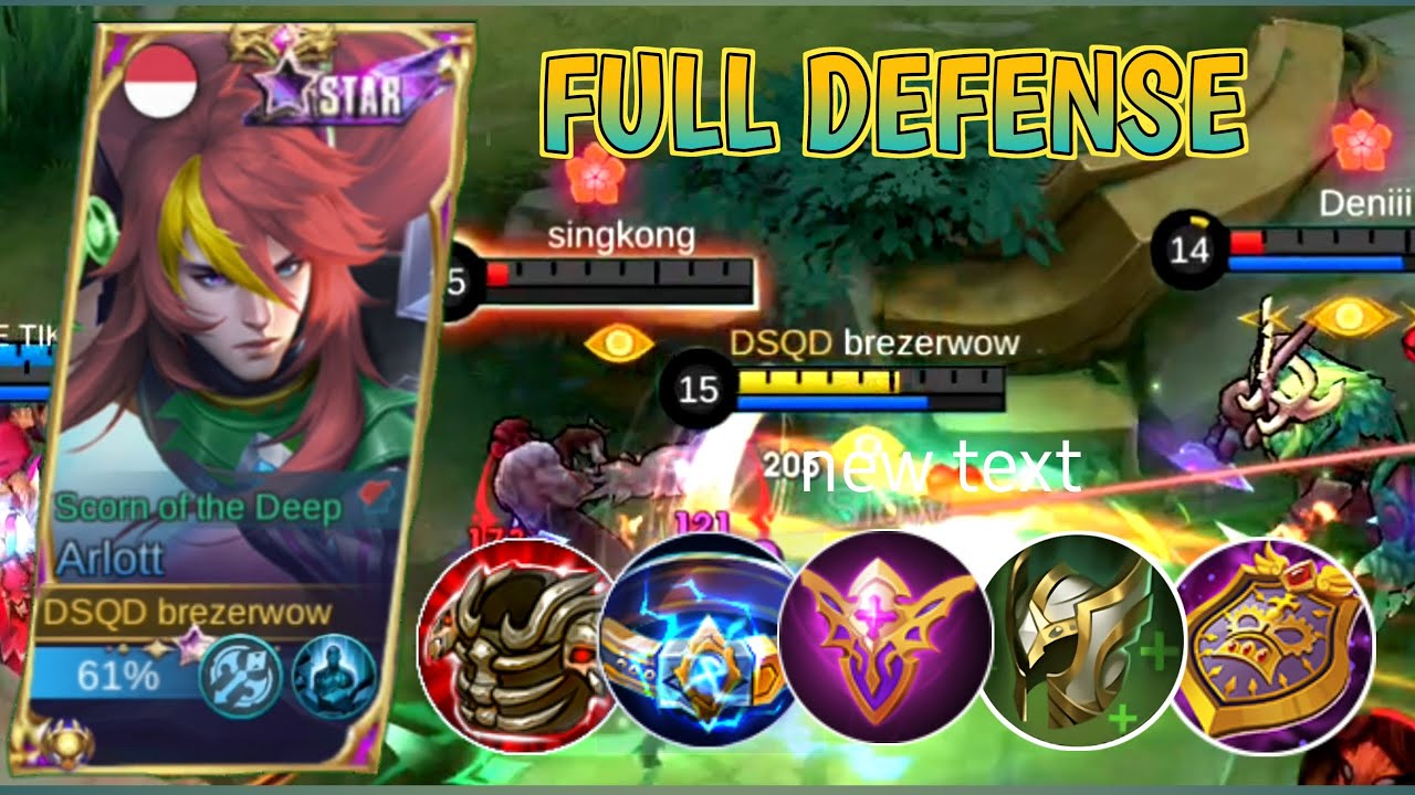 ARLOTT FULL BUILD TANK(ARLOTT ROAM) ️ARLOTT GAMEPLAY ️ARLOTT BEST BUILD ...