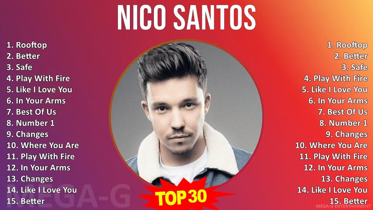 Nico Santos 2024 MIX Playlist - Rooftop, Better, Safe, Play With Fire ...