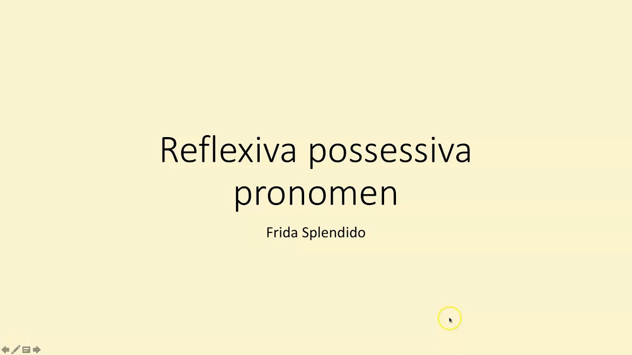 Reflexiva possessiva pronomen - YouTube