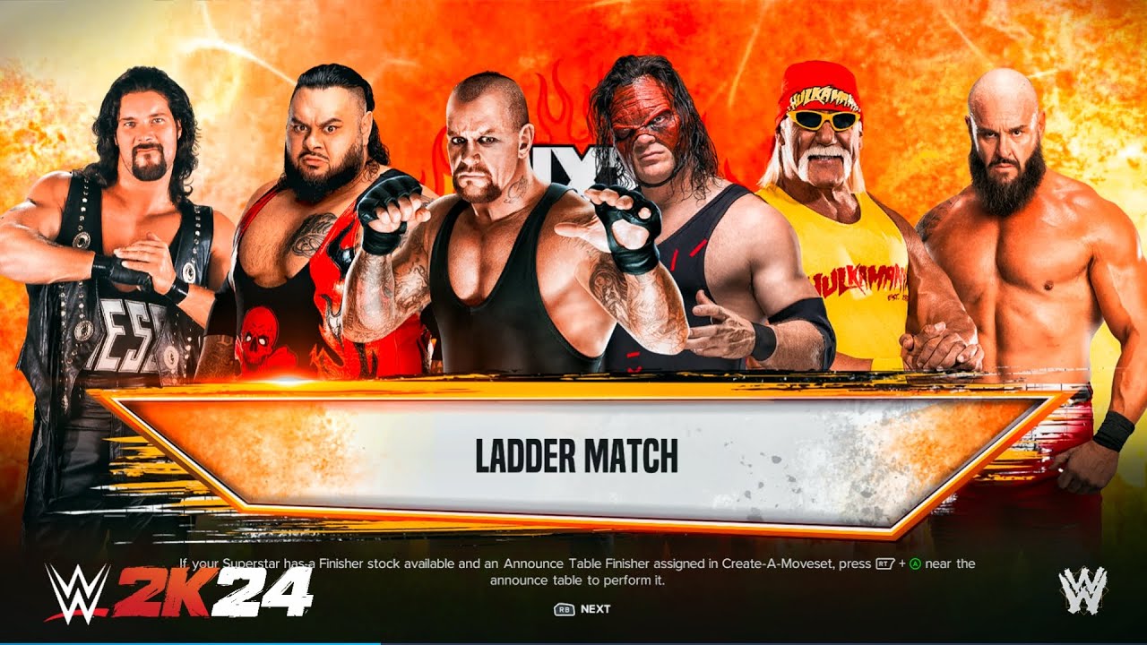 Request Match: Kane vs Braun vs Diesel vs Reed vs Taker vs Hulk Ladder ...