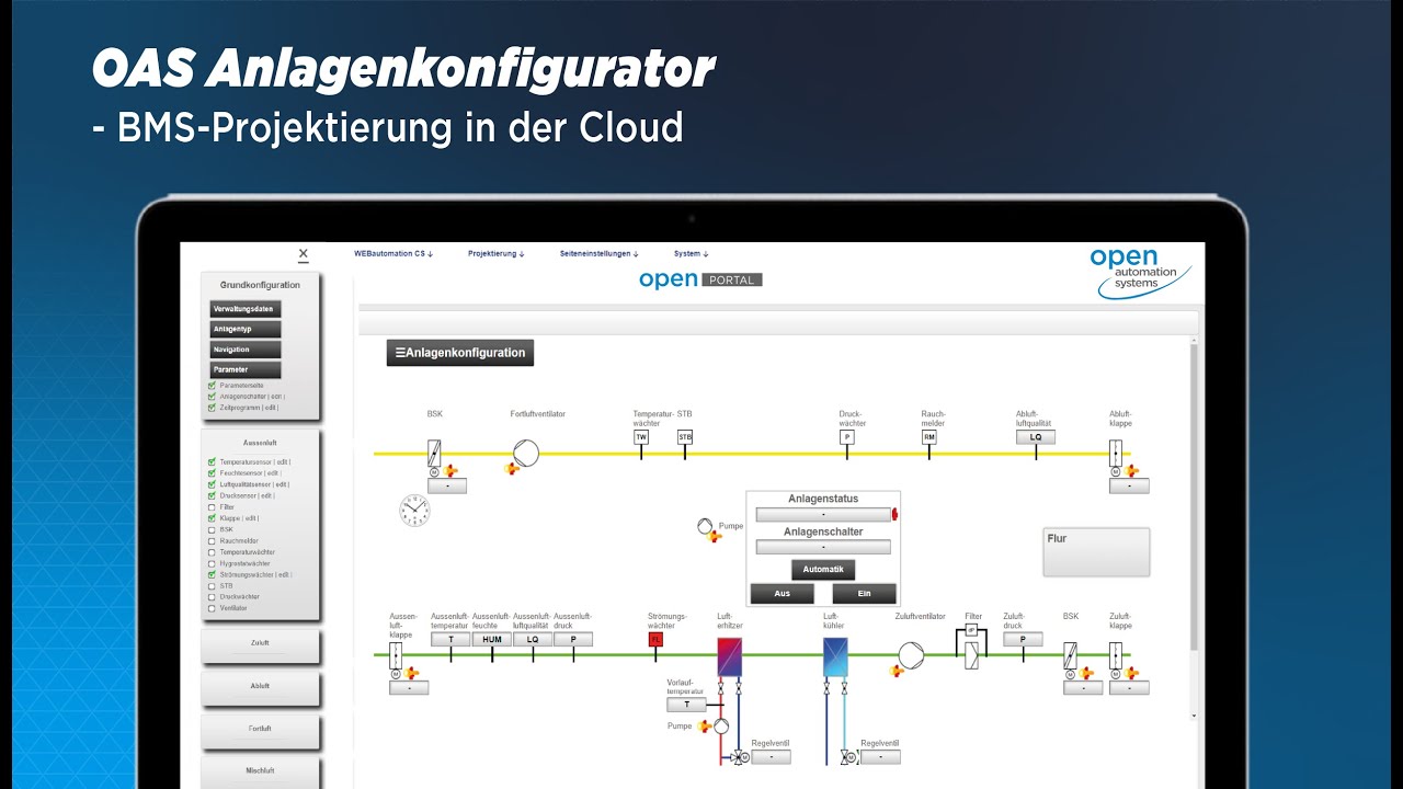 OAS Anlagenkonfigurator - Konfigurieren einer RLT Anlage und Import in ...