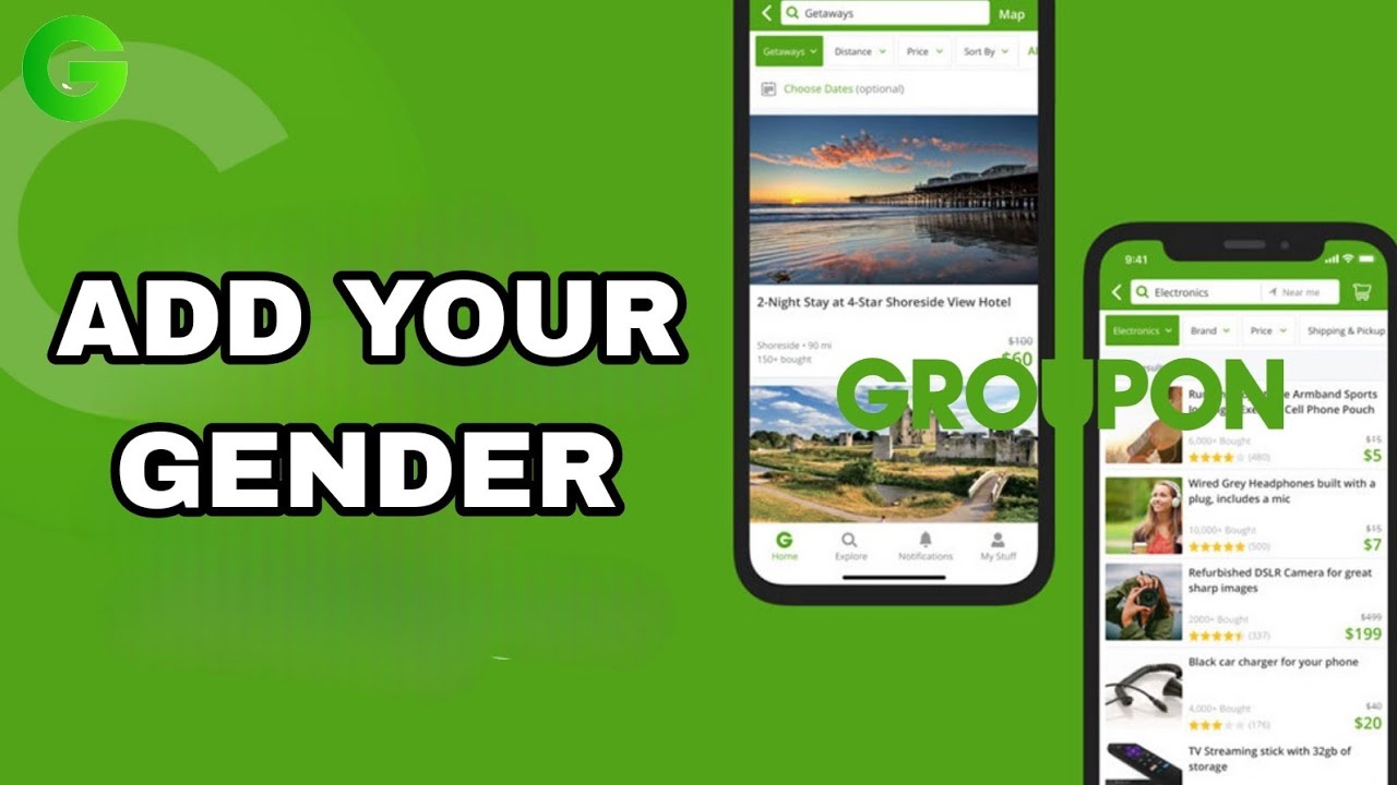 How To Add Your Gender On Groupon App - YouTube