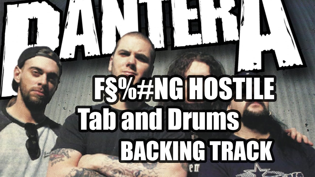 Pantera Hostile Backing Track For Guitar (Drums Only) + TAB - YouTube