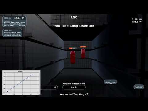 Kovaak's - (Visable) Mouse Accel Graph on Ascended Tracking V3 - YouTube