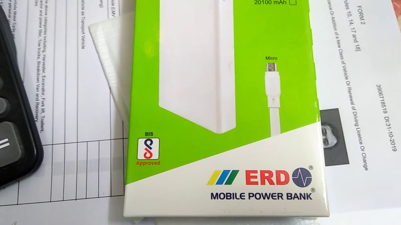 Erd power bank 10,000 Mah Review & Unboxing By Shailesh Mishra - YouTube