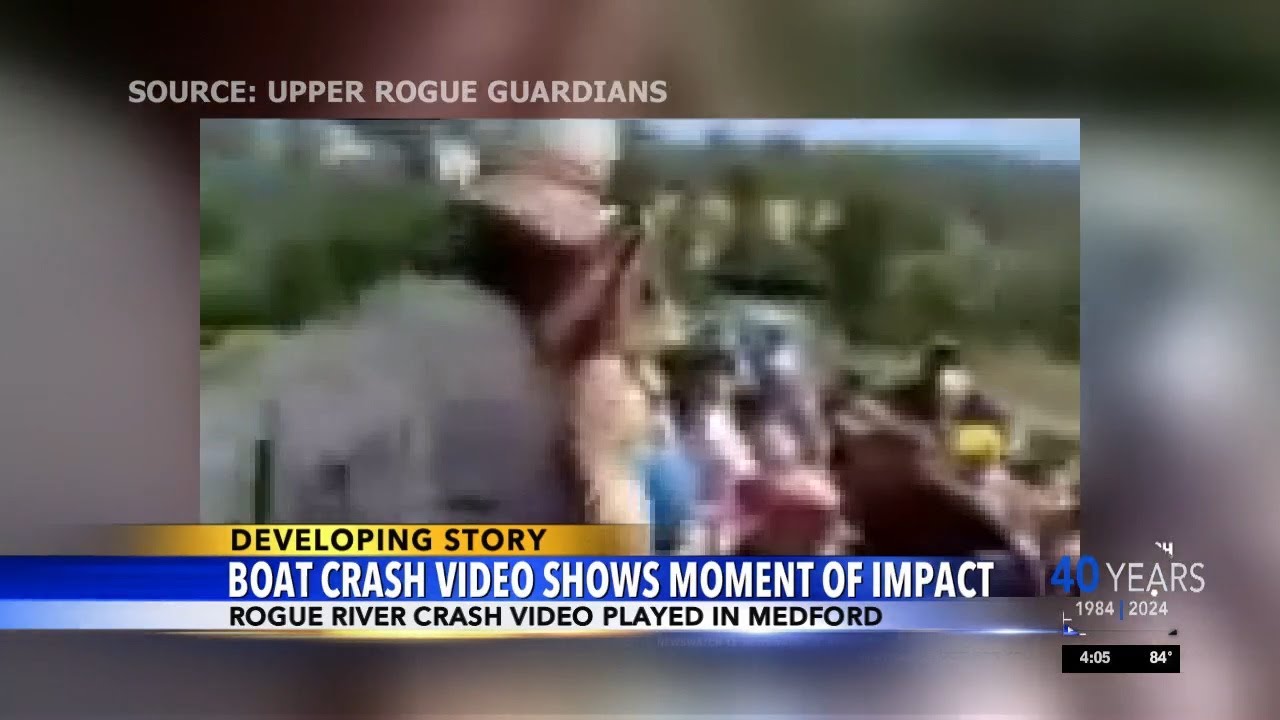Video shows moment of impact of summer Rogue River boat crash - YouTube