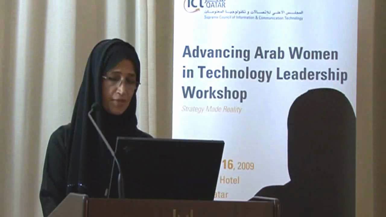 ictQATAR Secretary General at the Arab Women in Technology Workshop ...