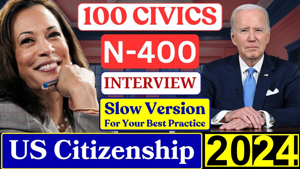 US Citizenship Test I US Citizenship Interview, 100 Civics Questions ...