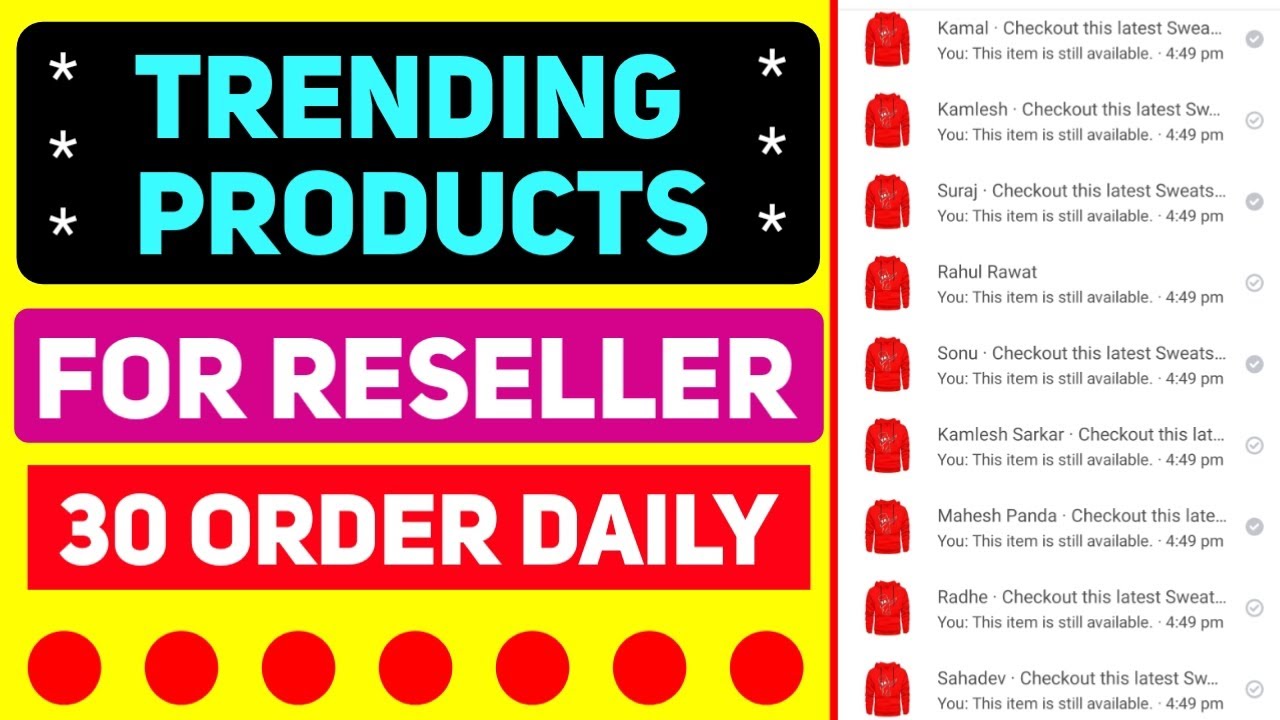 Get 30 Order in one day I trending products for reselling on ...